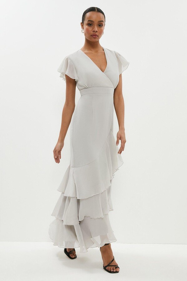 Tiered Hem Ruffle Maxi Dress - ShopStyle