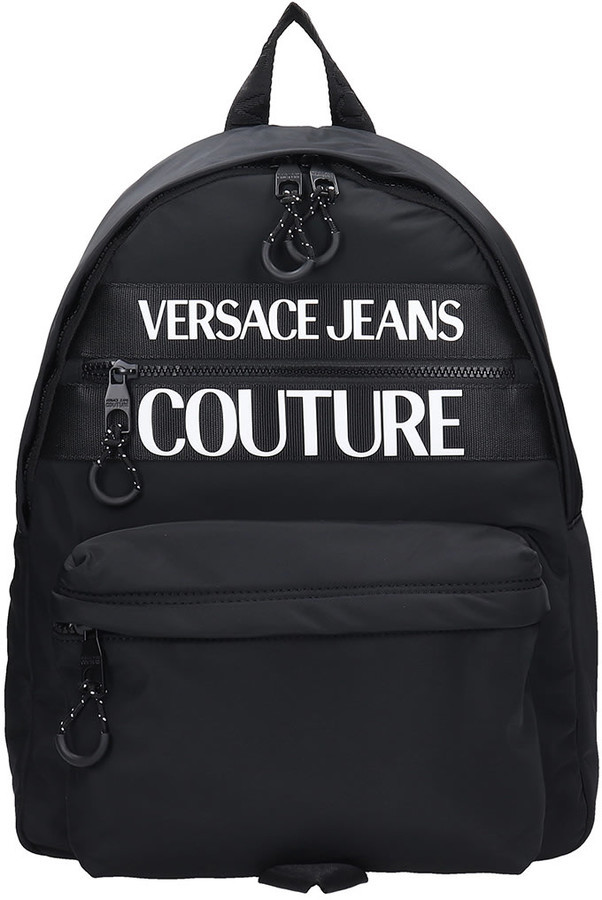 Versace Jeans Couture Backpack In Black Nylon - ShopStyle