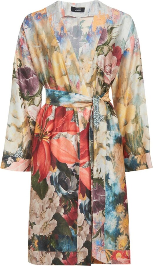 Terese Sydonna Women's Magnolia Floral Print Painter's Robe - ShopStyle ...