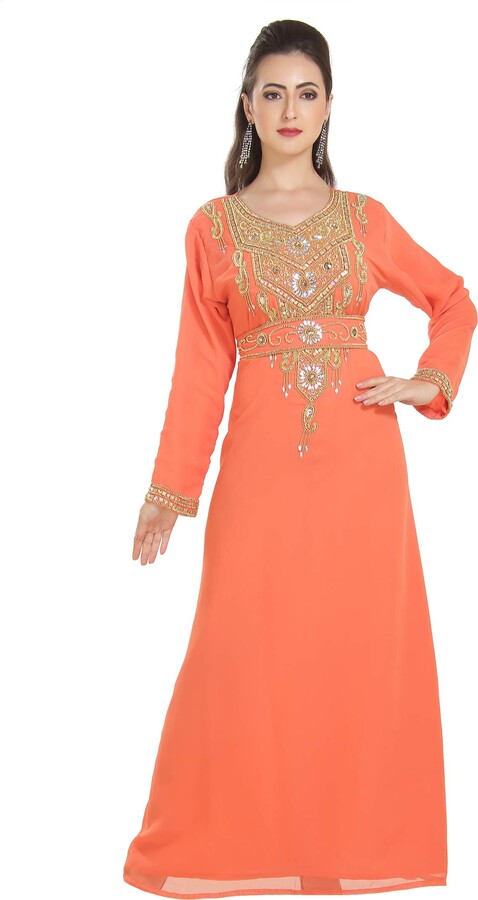 Maxim Creation Full Length Party Wear Byzantine Nikkah Dress Evening ...