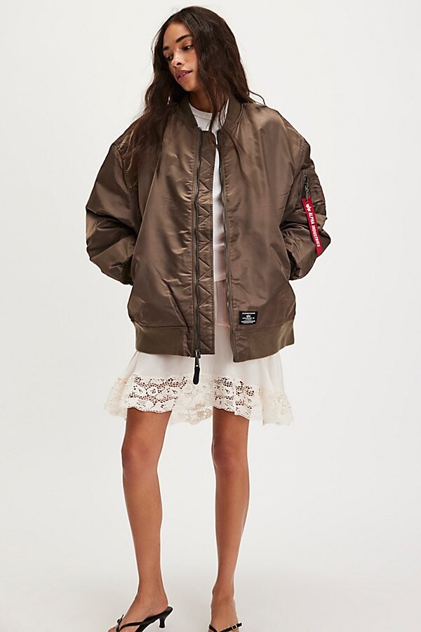 Alpha Industries Oversized MA-1 Mod Flight Jacket - ShopStyle