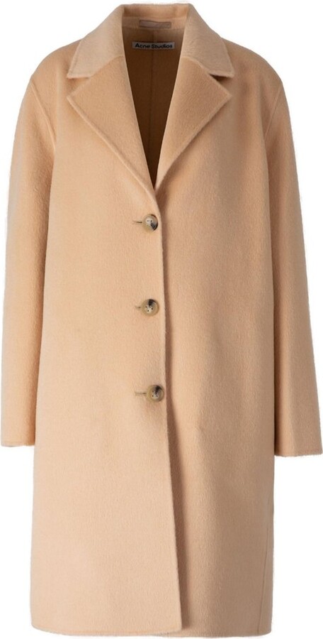 Acne Studios Collared Button-Up Coat - ShopStyle
