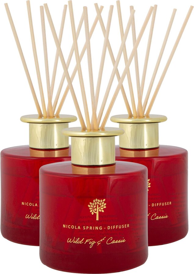 Nicola Spring Reed Diffusers 200ml Wild Fig & Cassis Pack of 3 ...