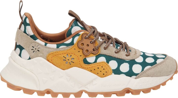 Flower Mountain Kotetsu Sneakers In Fabric And Suede - ShopStyle