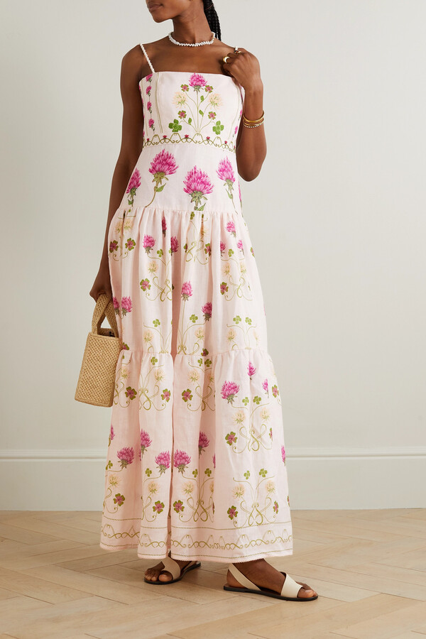 Agua by Agua Bendita + Net Sustain Lima Trebol Embellished Floral-print ...