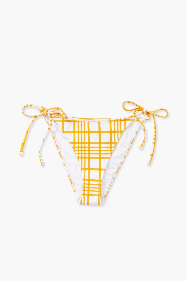 Forever 21 Plaid String Bikini Bottoms - ShopStyle Two-Piece