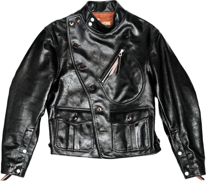 Generic Vintage 1920S Tea Core Horsehide Coat Classic Heavyweight ...