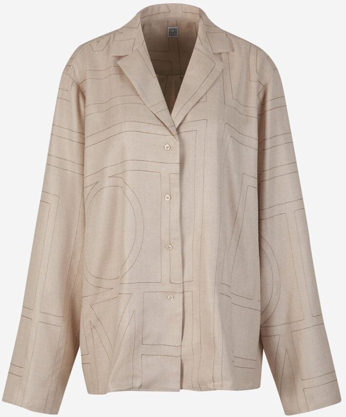Totême Monogram Stitching Blouse - ShopStyle