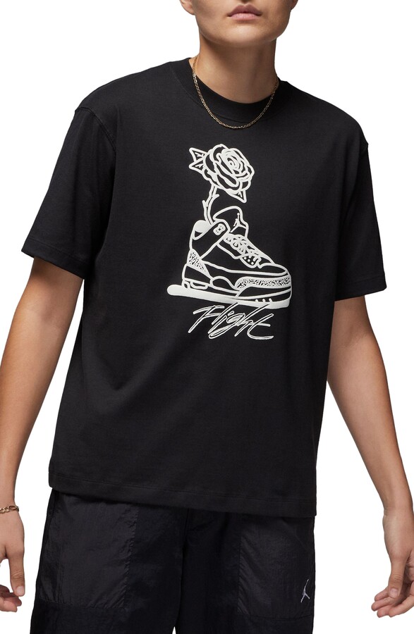 Jordan Rose Puff Print Graphic Tee - ShopStyle