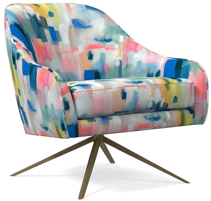 west elm Roar & Rabbit Swivel Chair - Patterned - ShopStyle Home Office