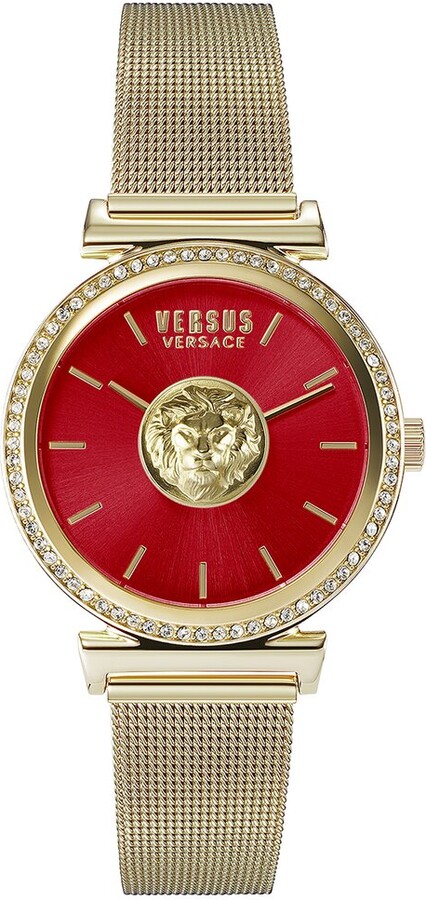 Versus Versace Versus By Versace Women's Brick Lane Lion Mesh Watch ...