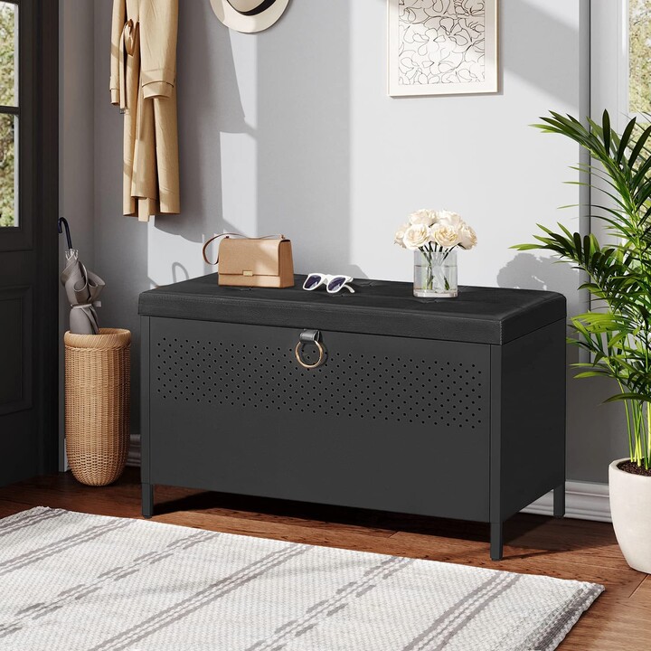 Wonder Comfort Lift-top Bedroom Ottoman with Steel Frame and Wheels ...