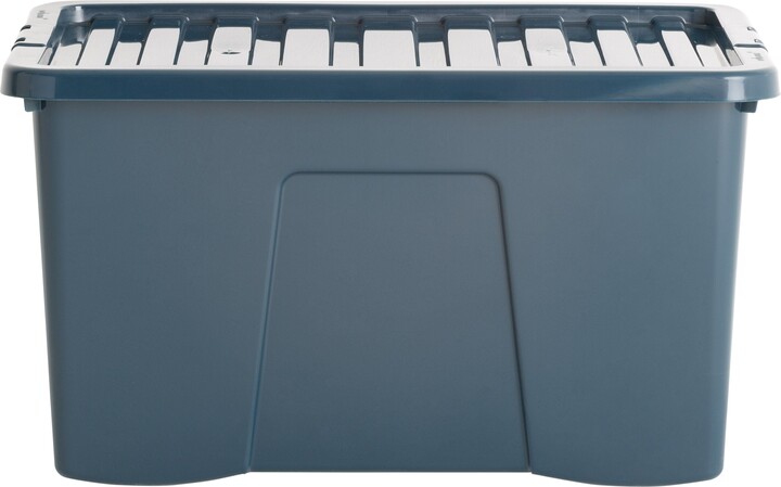 Wham Crystal 60L Plastic Storage Box Navy (Blue) - ShopStyle