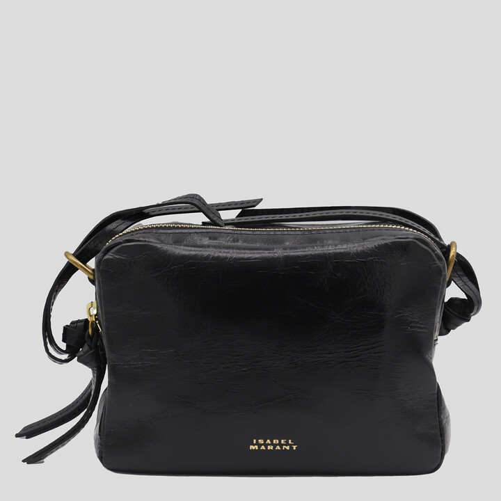Isabel Marant Black Leather Wendy Crossbody Bag - ShopStyle