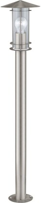 Loops IP44 Outdoor Bollard Light Stainless Steel 1000mm 60W E27 ...