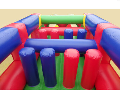 Jingo Jump Inflatable Fun Run Obstacle Course with Air Blower ...