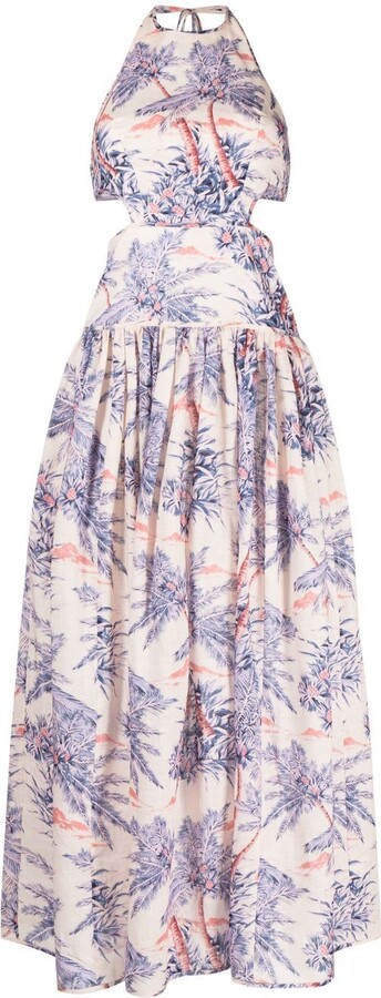 Zimmermann Palm Tree-Print Maxi Dress - ShopStyle