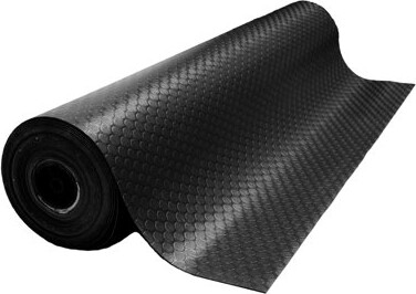 Rubber-Cal, Inc. Coin Grip 4 x 15 (ft.) Garage Flooring Roll in Dark ...