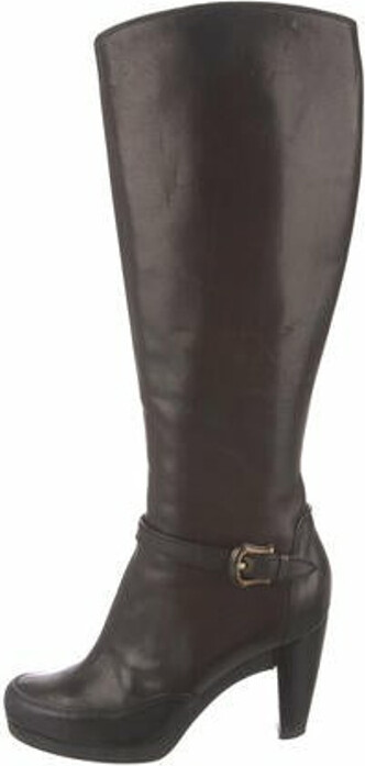 Fendi Leather Riding Boots - ShopStyle