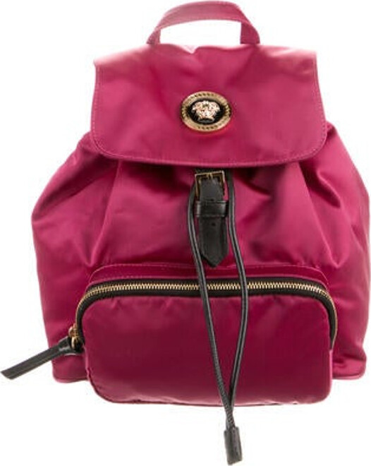 Versace Leather Trimmed Backpack Bag - ShopStyle