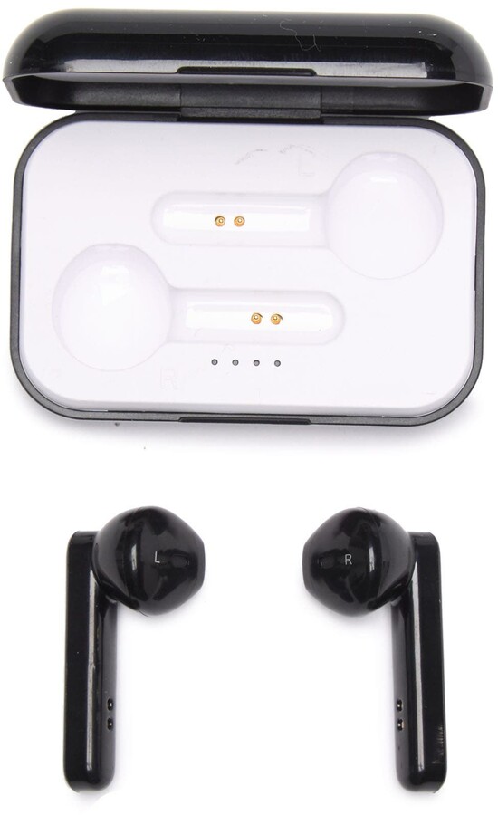 Gentek Black TW3 True Wireless Bluetooth Earbuds with Charging Case ...