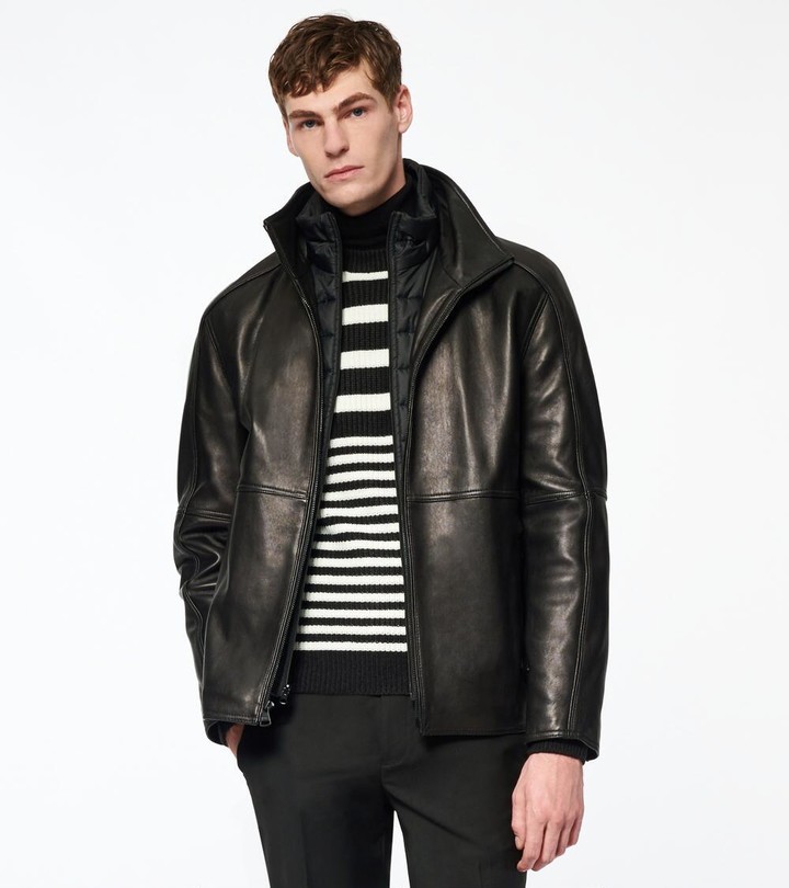 Andrew Marc Hartz Leather Jacket - ShopStyle