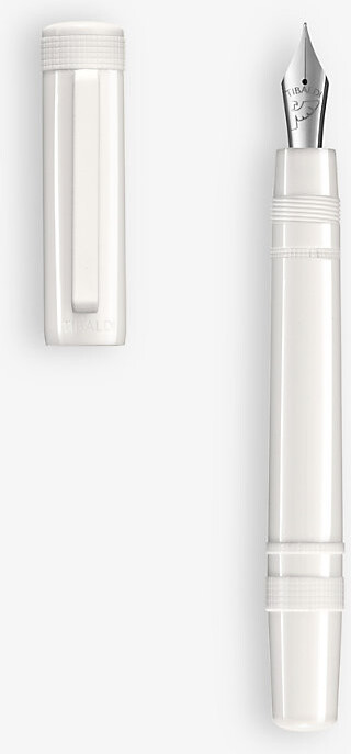 Tibaldi Powder White Perfecta Resin and Stainless-steel Fountain pen ...