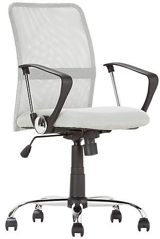 Argos Home Grey Mesh Mid Back Adjustable Office Chair - ShopStyle