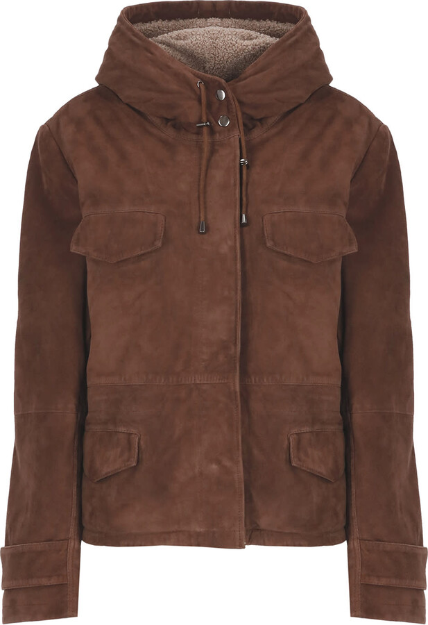 Bully Jacket In Suede Leather - ShopStyle