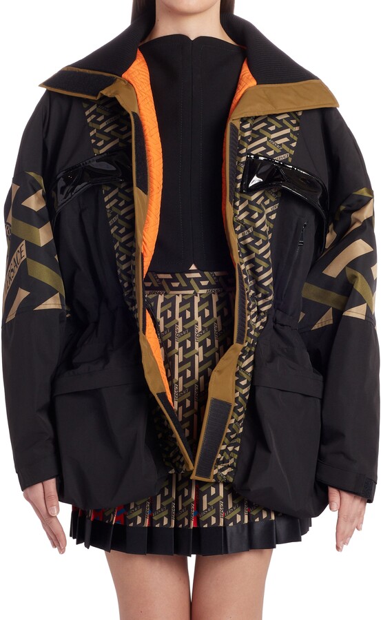 Versace La Greca Monogram Print Jacket - ShopStyle