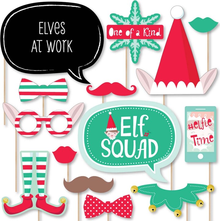 Big Dot of Happiness Elf Squad - Kids Elf Christmas & Birthday Party ...