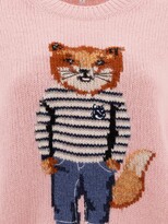MAISON KITSUNÉ Intarsia Fox" Sweater - ShopStyle