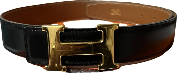 Hermes H leather belt - ShopStyle