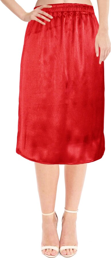 Stylob Half Slip Skirt Satin Slip for Women Underskirt Skirt Half Slip ...