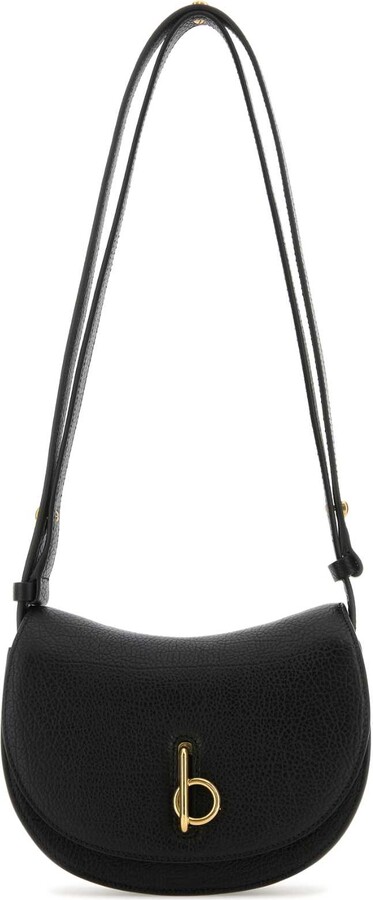 Burberry Black Leather Mini Rocking Horse Shoulder Bag - ShopStyle