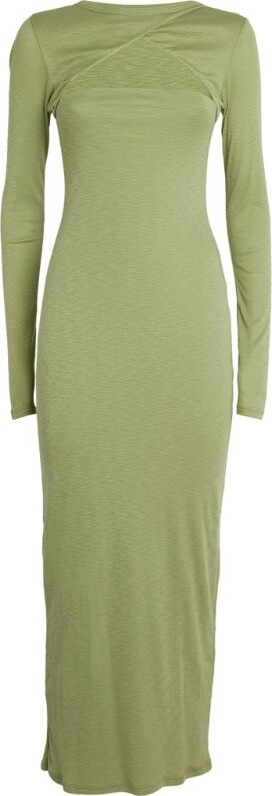 The Line By K Cotton-Modal Geri Midi Dress - ShopStyle