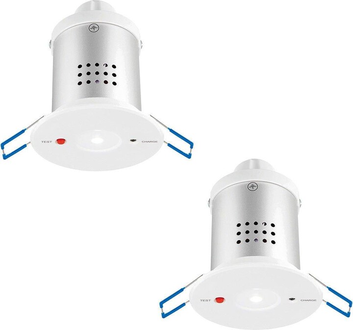 Loops 2 PACK Recessed Emergency Ceiling Downlight - Daylight White ...