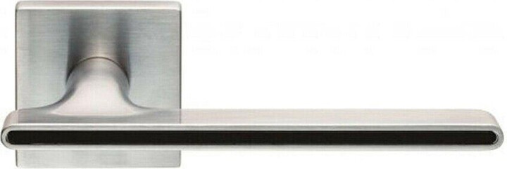 Loops PAIR Slim T Bar Style Lever on Square Rose Concealed Fix Satin ...