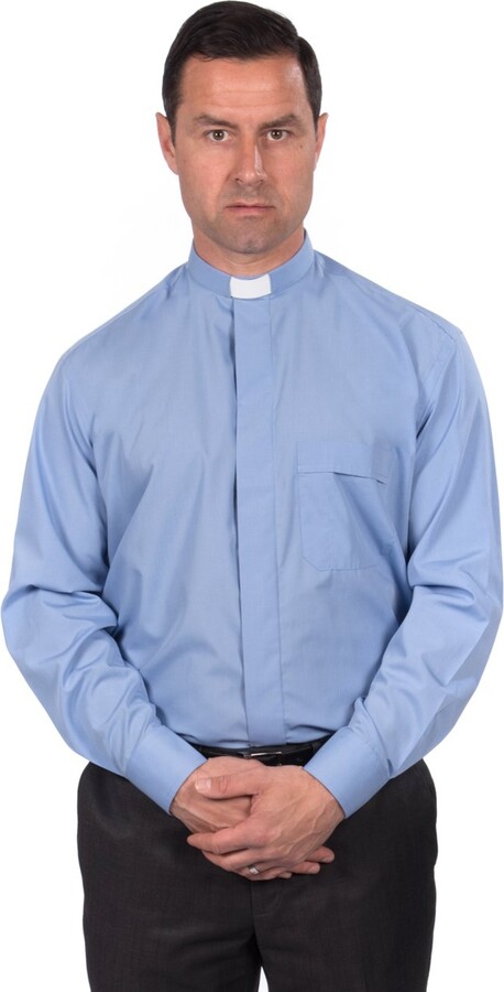Reliant Men's Clergy Shirt - Tab Collar Long Sleeve (15 - ShopStyle