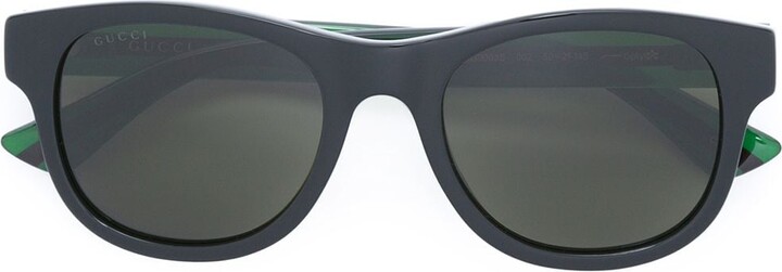 Gucci Eyewear Web arm contrast glasses - ShopStyle Sunglasses