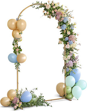 ATR Arttoreal Gold Metal Wedding Arch Backdrop Stand 7.2ft, Balloon ...