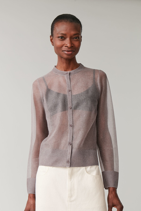 COS Sheer Cardigan - ShopStyle