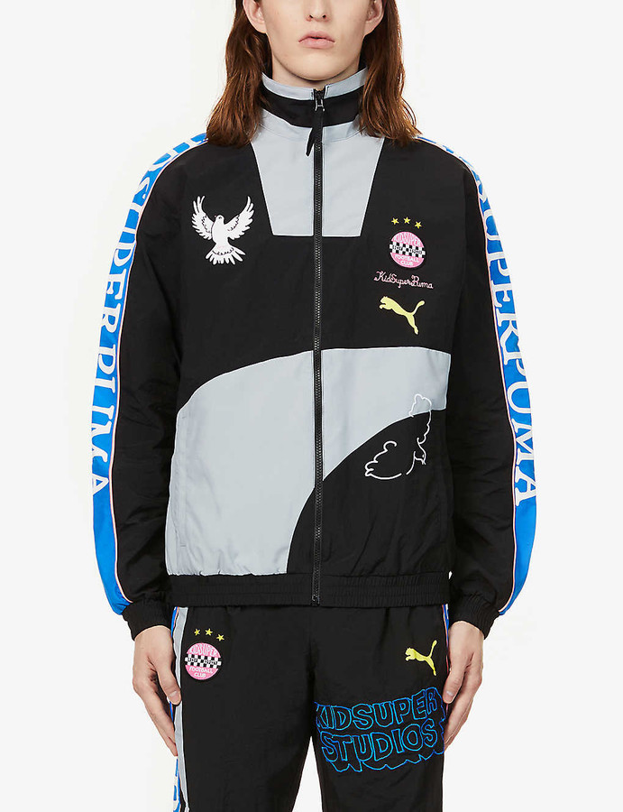 Puma x KidSuper colour-blocked shell tracksuit jacket - ShopStyle Outerwear