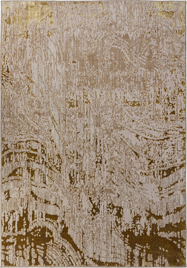Dunelm Arissa Rug Gold, Beige and Grey - ShopStyle