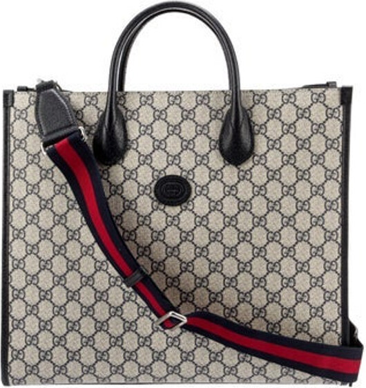 Gucci GG Supreme Interlocking G Tote - ShopStyle