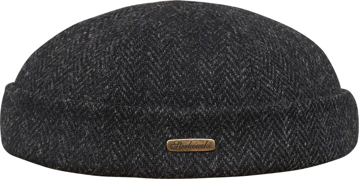 Sterkowski Docker Leon Beanie Harris Tweed 59 cm Anthracite - ShopStyle ...