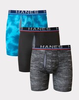 Hanes Premium Men's Xtemp Total Support Pouch Anti Chafing 3pk Long Leg ...