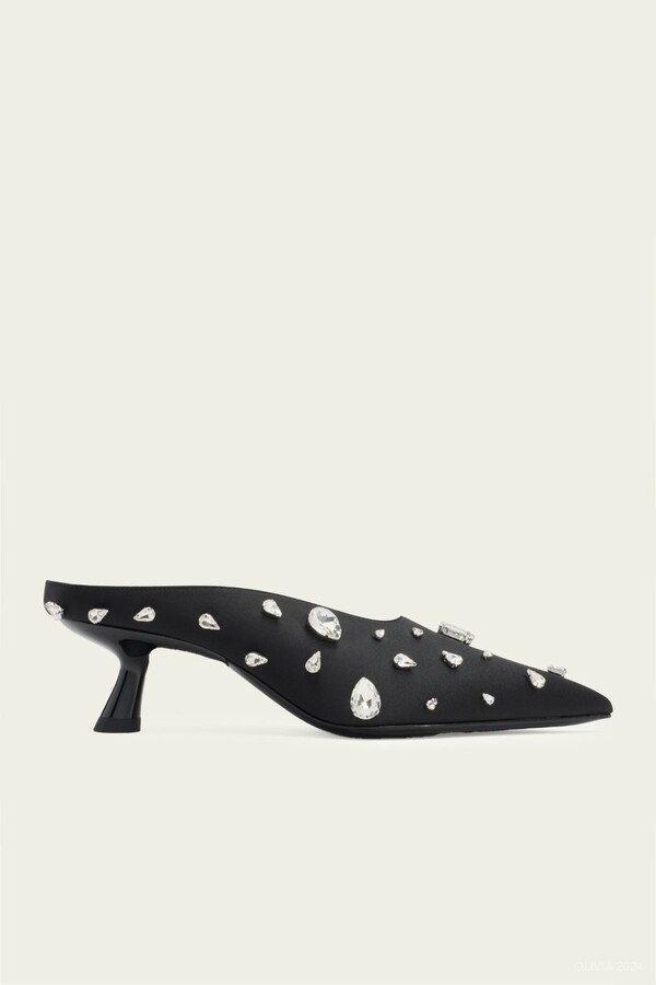 Simon Miller Teardrop Crystal Pointed Gala Mules - ShopStyle