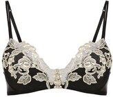 La Perla Silk Triangle Bra with Frastaglio - ShopStyle