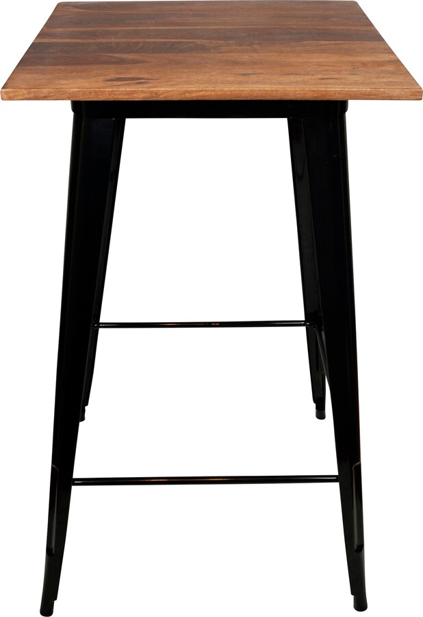 Carbon Loft Parkin Sheesham and Metal Pub Height Table - ShopStyle Bar ...